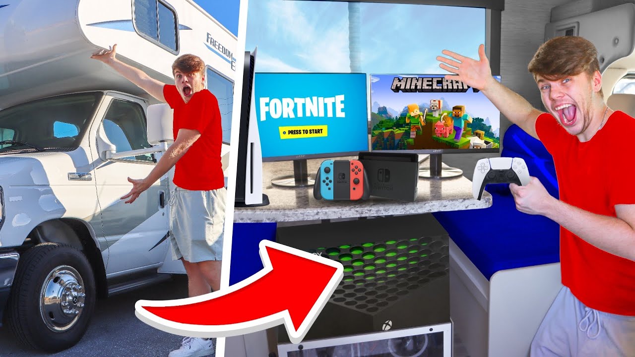 Turning A Bus Into The Ultimate Gaming Bus! - YouTube