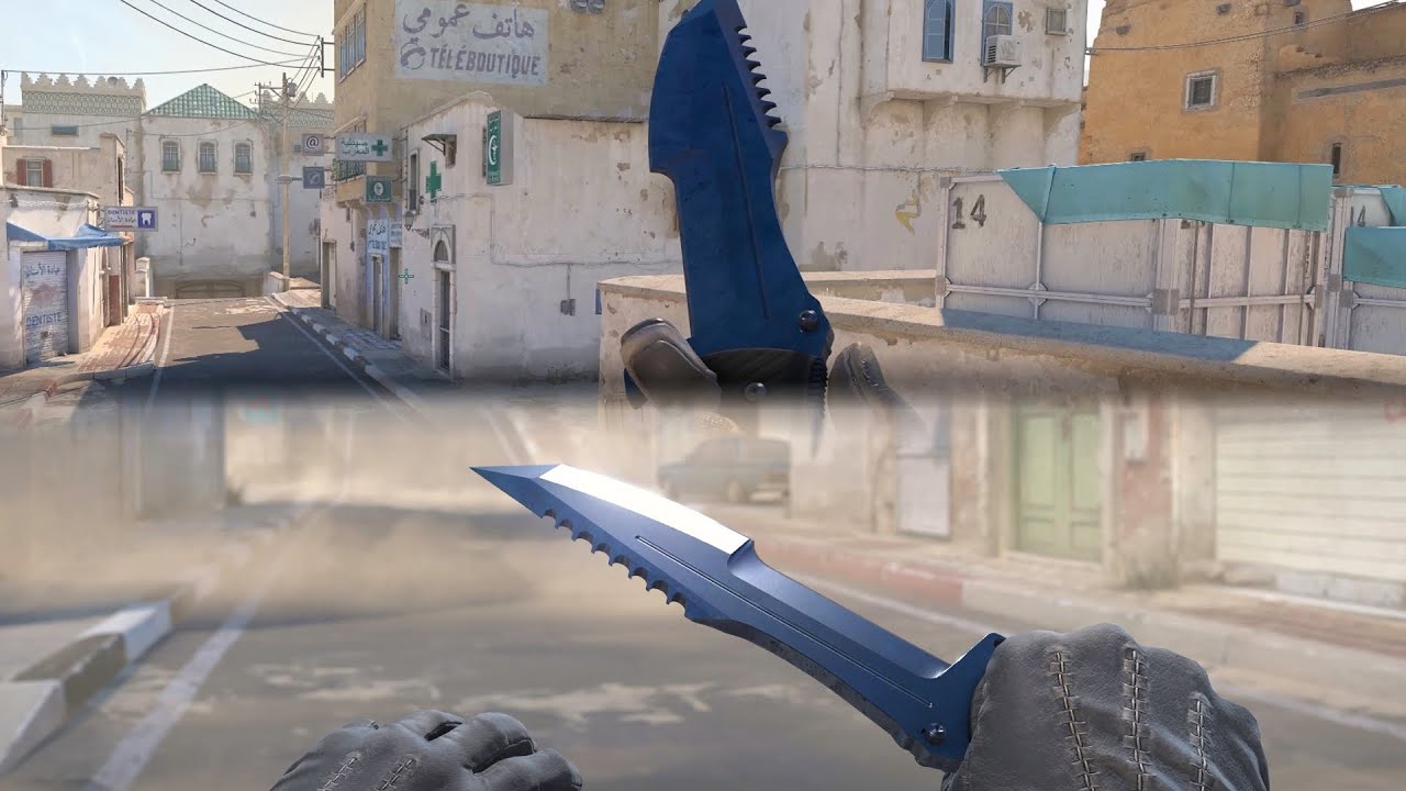 Huntsman Knife Blue Steel (Minimal Wear) - CS2 Skin Showcase - YouTube