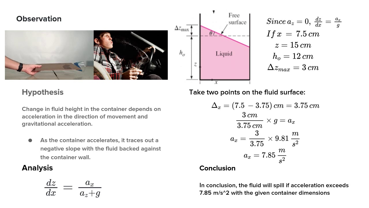 EME 301 Linear Fluid Acceleration Project - YouTube
