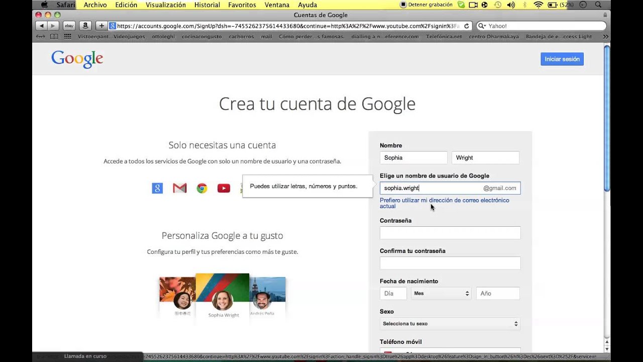 Tutorial de como crear una cuenta de youtube | gareth11 - YouTube