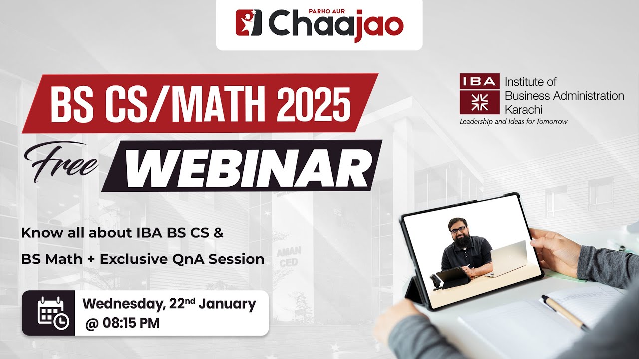 🚀 Webinar in Progress: Your Path to IBA's BS-CS & BS-Math! - YouTube