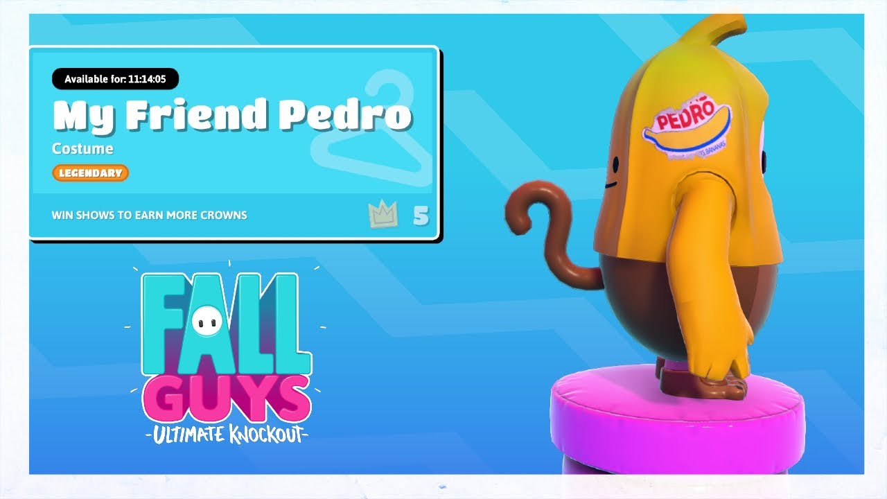 Fall Guys Item Shop LEGENDARY My Friend Pedro Costume Preview! Season 1 ...
