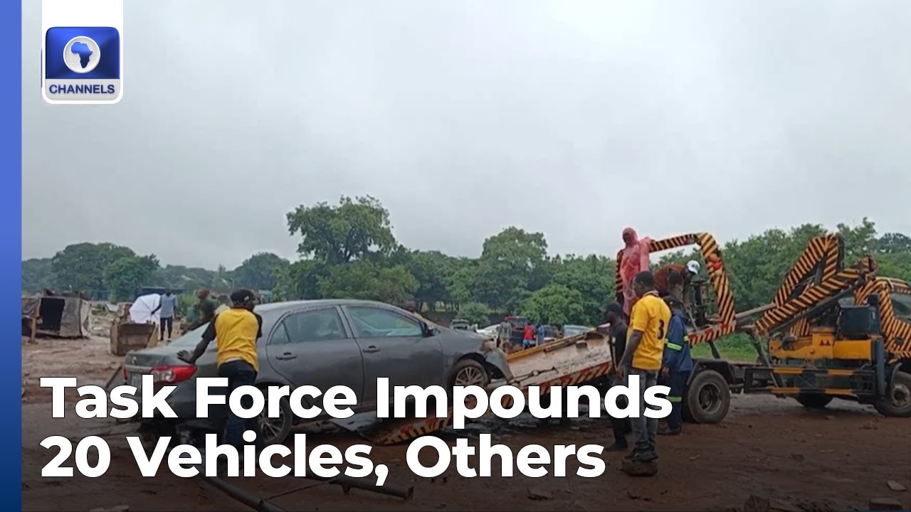 Task Force Raid Unauthorized Structures In Abuja - YouTube