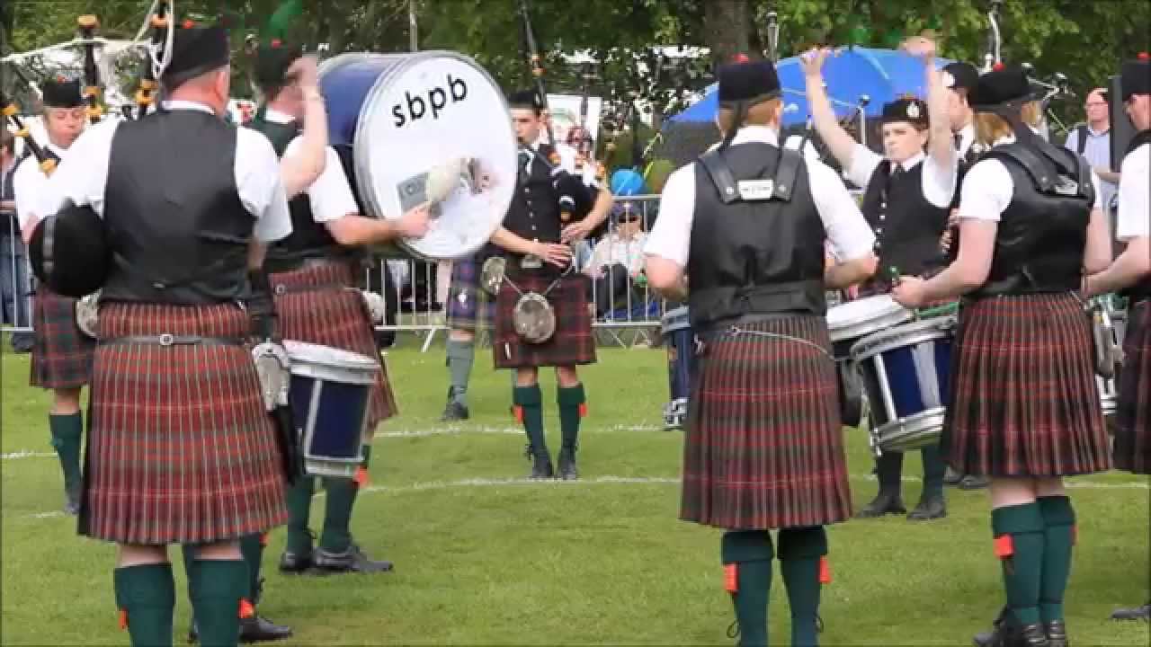 British Championships 2014 - Scottish Borders Pipe Band - YouTube