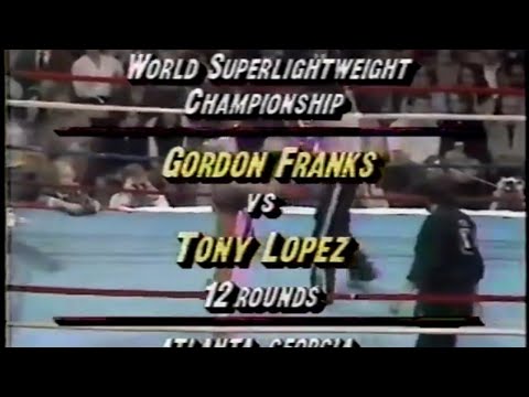 Tony Lopez Vs. Gordon Franks (1978) - YouTube