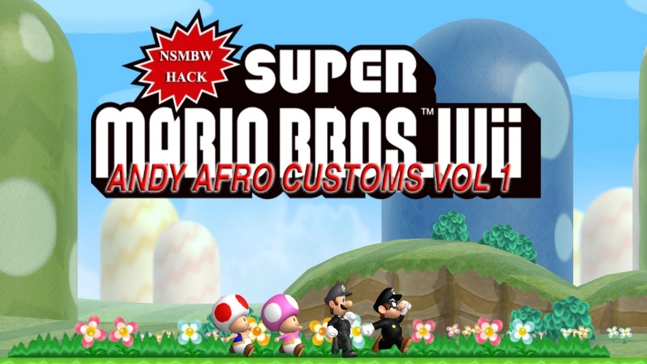 ANDY AFROS #1 Custom Collection 𝐕𝐨𝐥𝐮𝐦𝐞 New Super Mario Bros. wii - YouTube