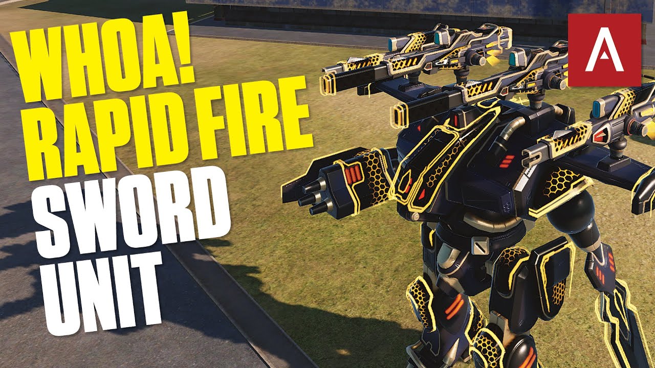 War Robots - Sword Unit With Rapid Firing ARM Weapons! - YouTube