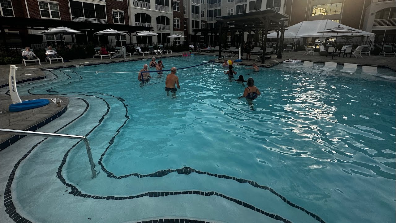 Our first pool party & potluck at Jubilation by Silver Companies - YouTube