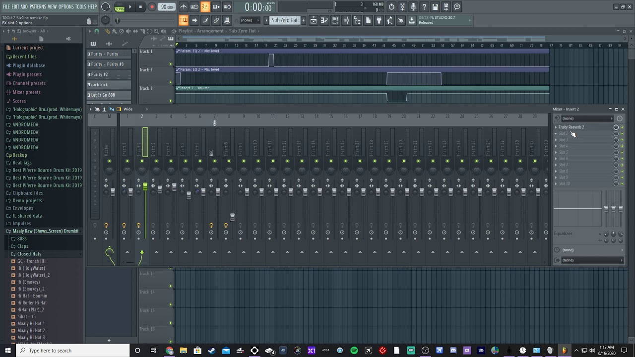 6IX9INE - TROLLZ (Instrumental) 95% ACCURATE REMAKE FL STUDIO 20! - YouTube