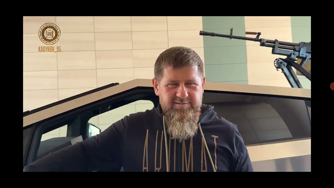 Кадыров Ахмат Kadyrov With Tesla CyberTruck Gift From Elon Musk With ...