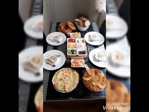 Rengareng seher sufresi 🍅🧀🌶🥯🥞Tez hazirlanan manni kasa 🍵