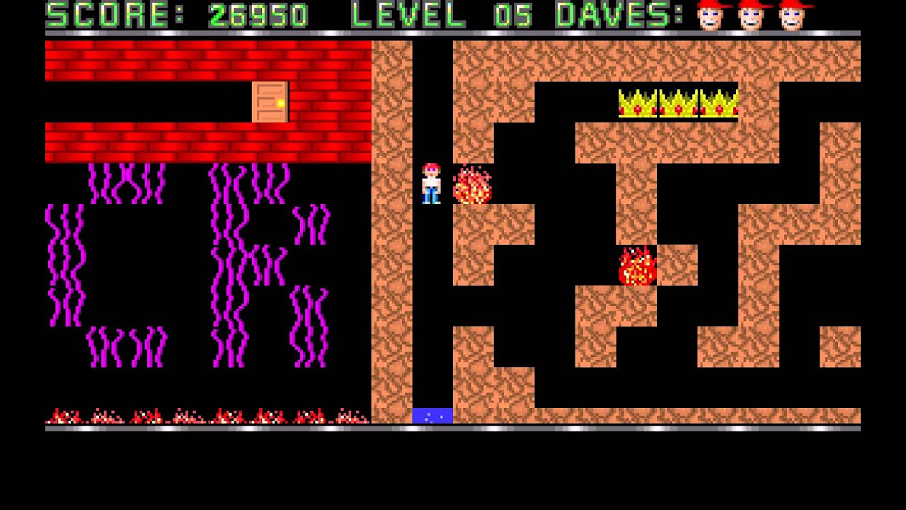 Longplay: Dangerous Dave in the Deserted Pirate's Hideout (1990) [MS ...