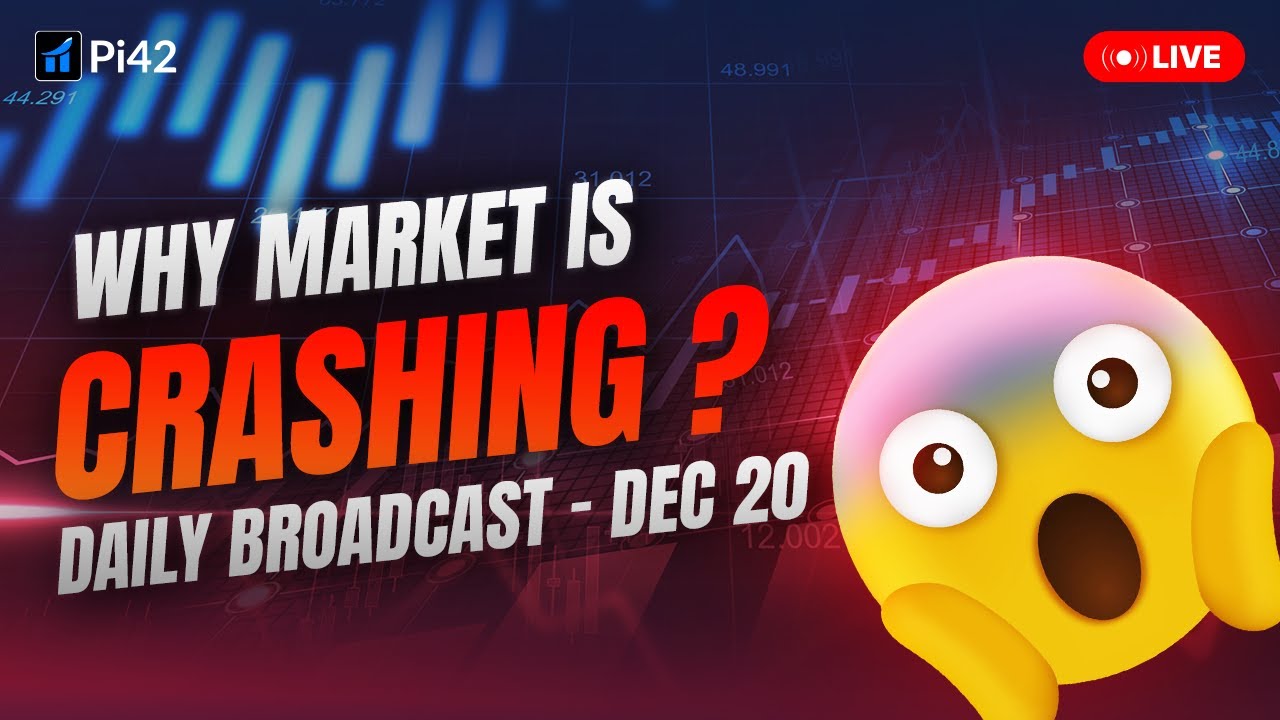 Why Market is Crashing | Live Analysis | 20th Dec | Pi42 - YouTube