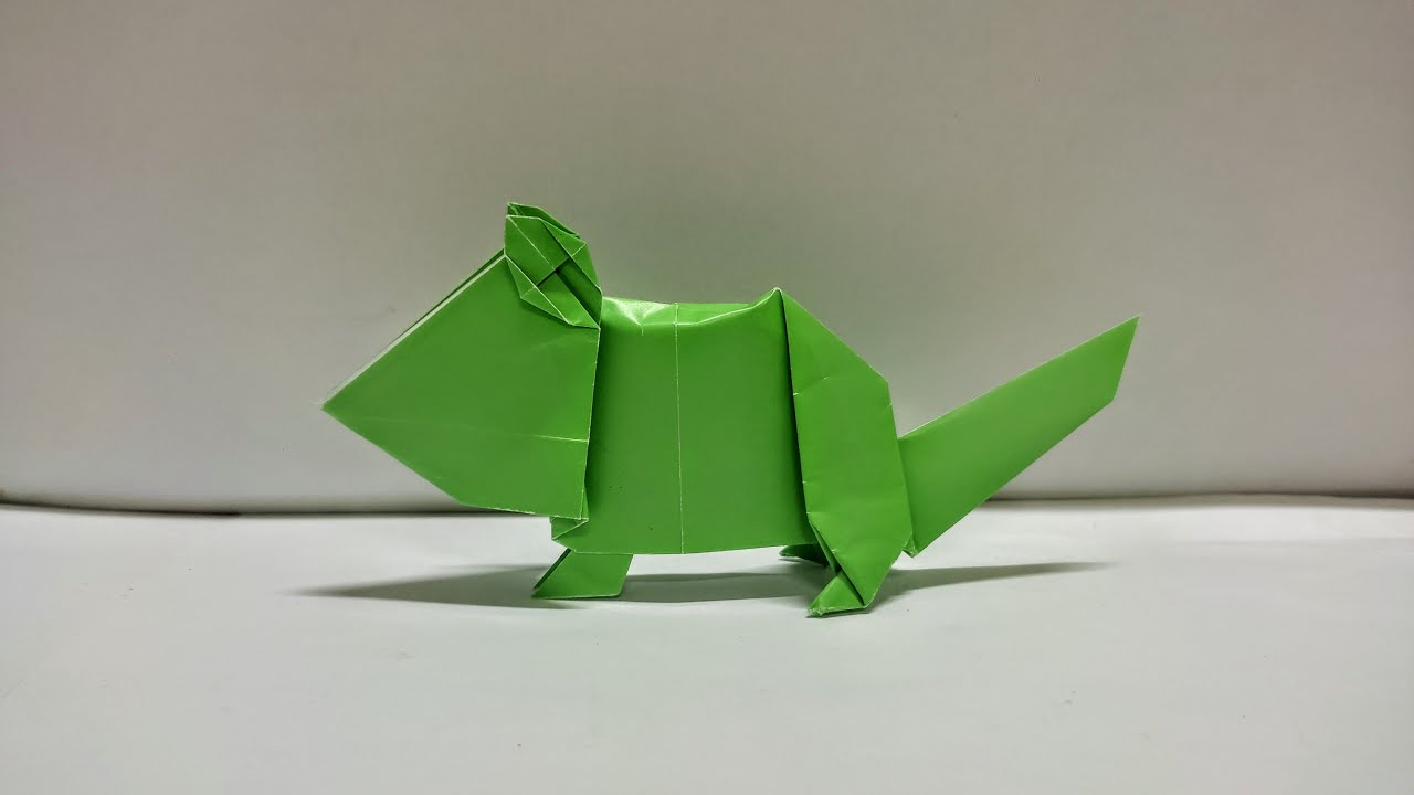 How To Make a paper Chinchilla Easy - Origami Chinchilla Tutorial - YouTube