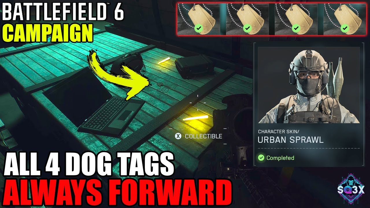 ALL 4 DOG TAGS in ALWAYS FORWARD - Battlefield 6 Campaign Collectibles ...