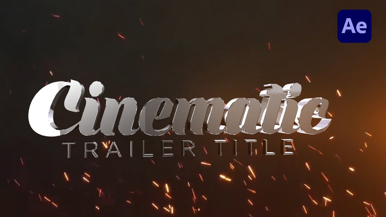 how to use after effects to create a unique cinematic effect Title ...