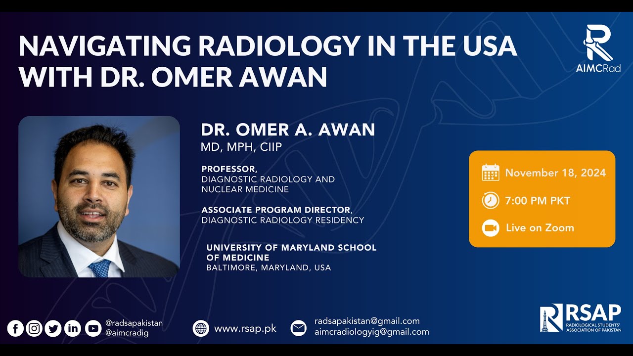 Navigating Radiology in the USA with Dr. Omer Awan - YouTube