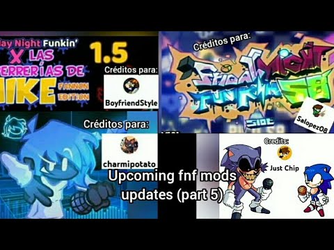 Upcoming fnf mods updates 😎😇👌(part 5)[read description] - YouTube
