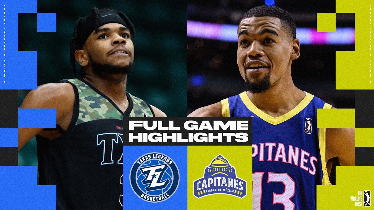 Ciudad de México Capitanes vs. Texas Legends - Game Highlights - YouTube