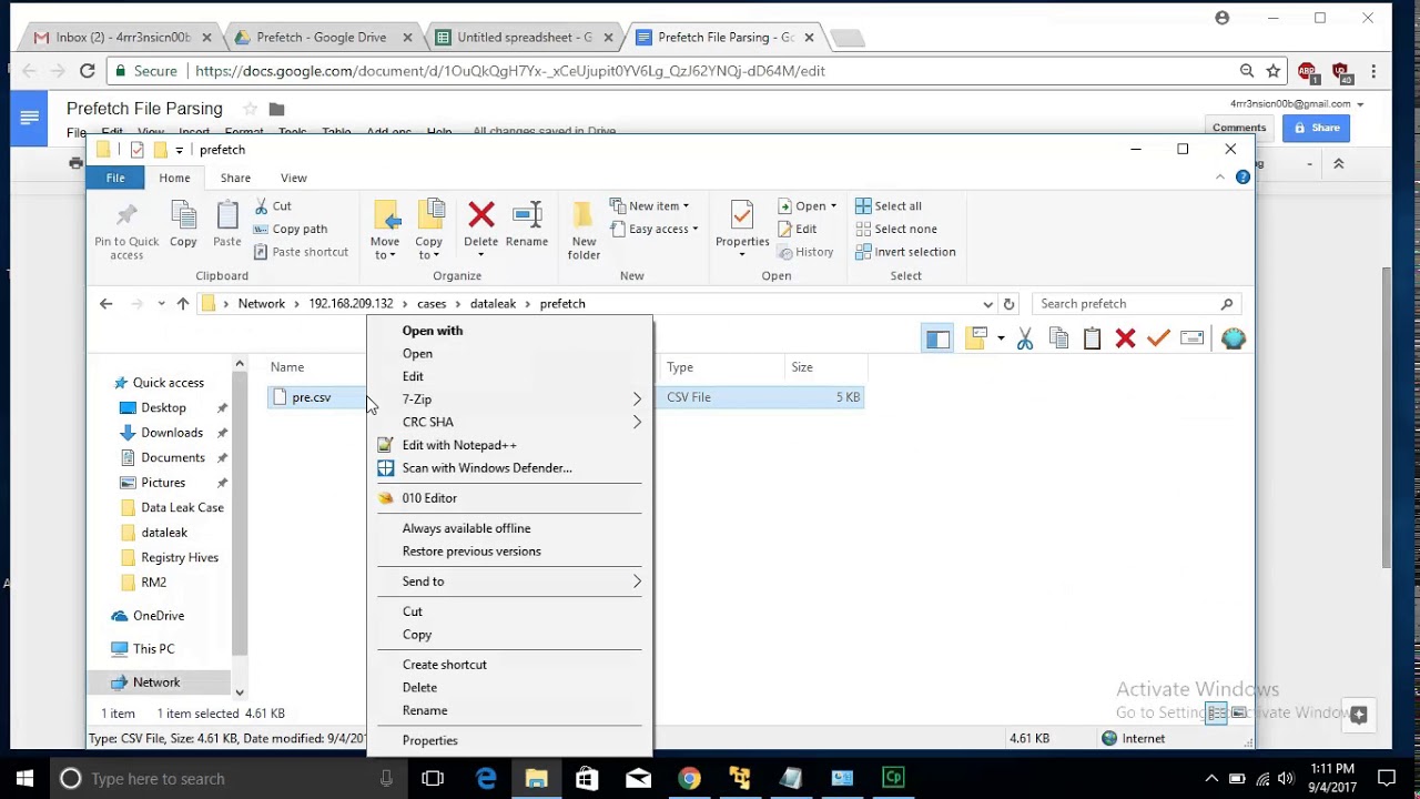 SANS SIFT - Prefetch file Analysis - YouTube