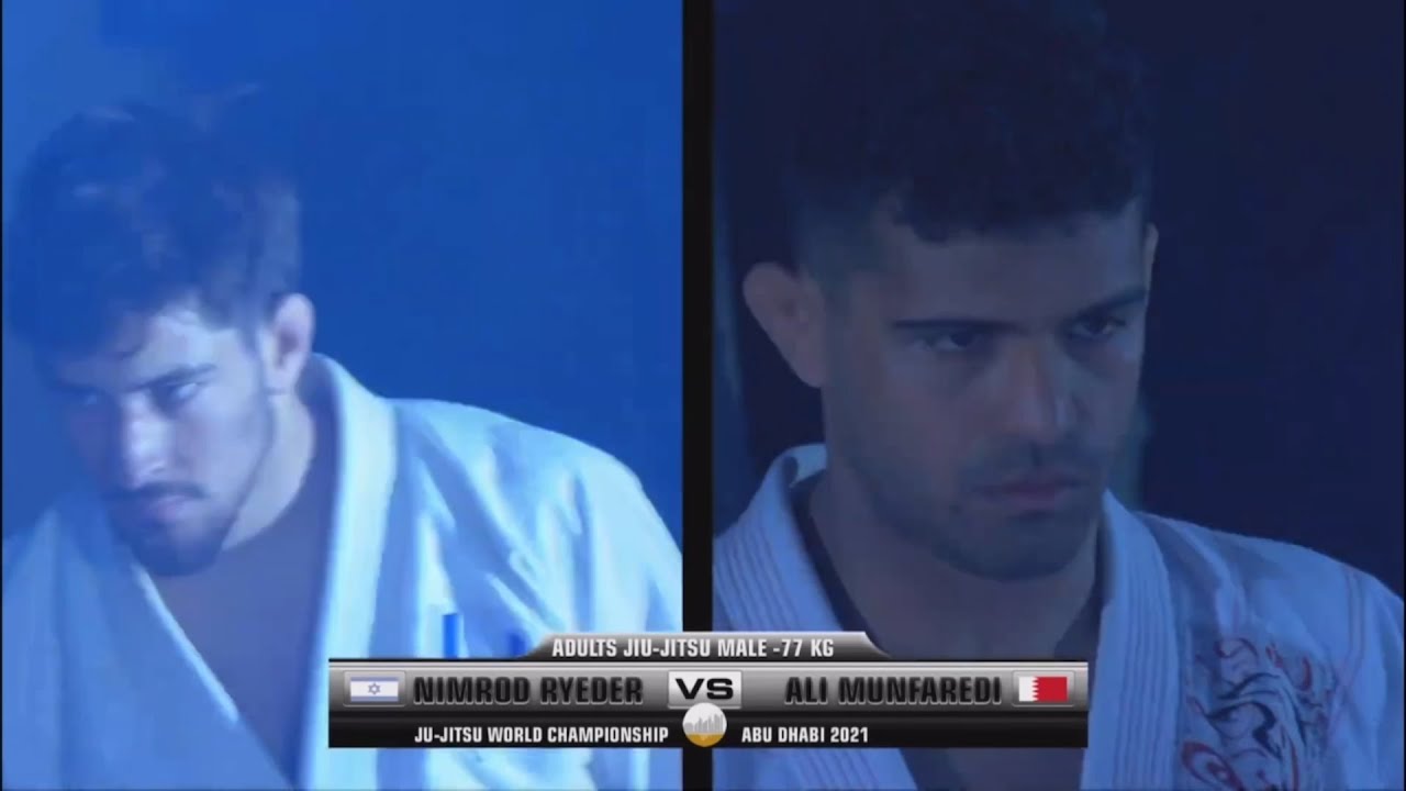 Ali Monfaradi(Bahrain) vs Nimrod Ryeder(Israel) - 2021 JJIF World ...
