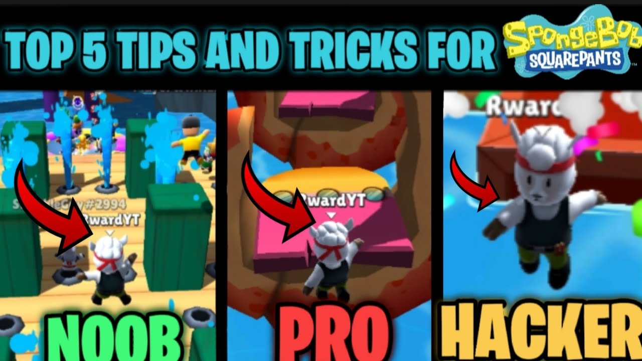 Top 5 Tips And Tricks For Beginners In The New #spongebob #stumbleguys ...