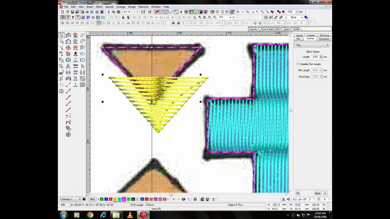 Wilcom Software Lace Design Part 1 - YouTube