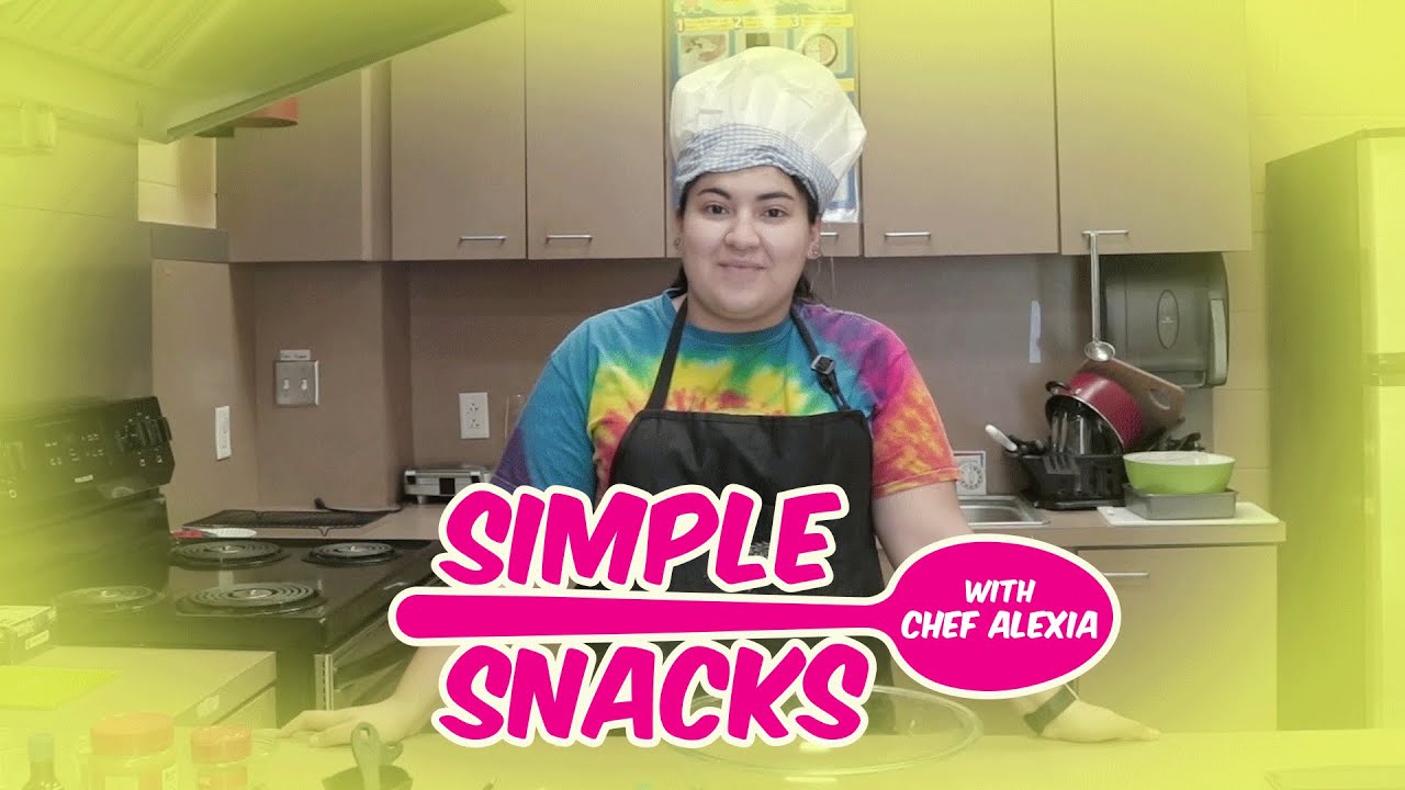 Simple Snacks with Chef Alexia - Peanut Butter Chocolate Chip Cookies - YouTube