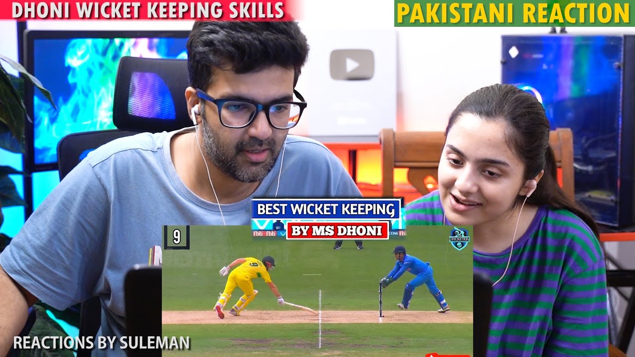 Pakistani Couple Reacts To Dhoni lighting Wicket Keeping skills | IN A ...