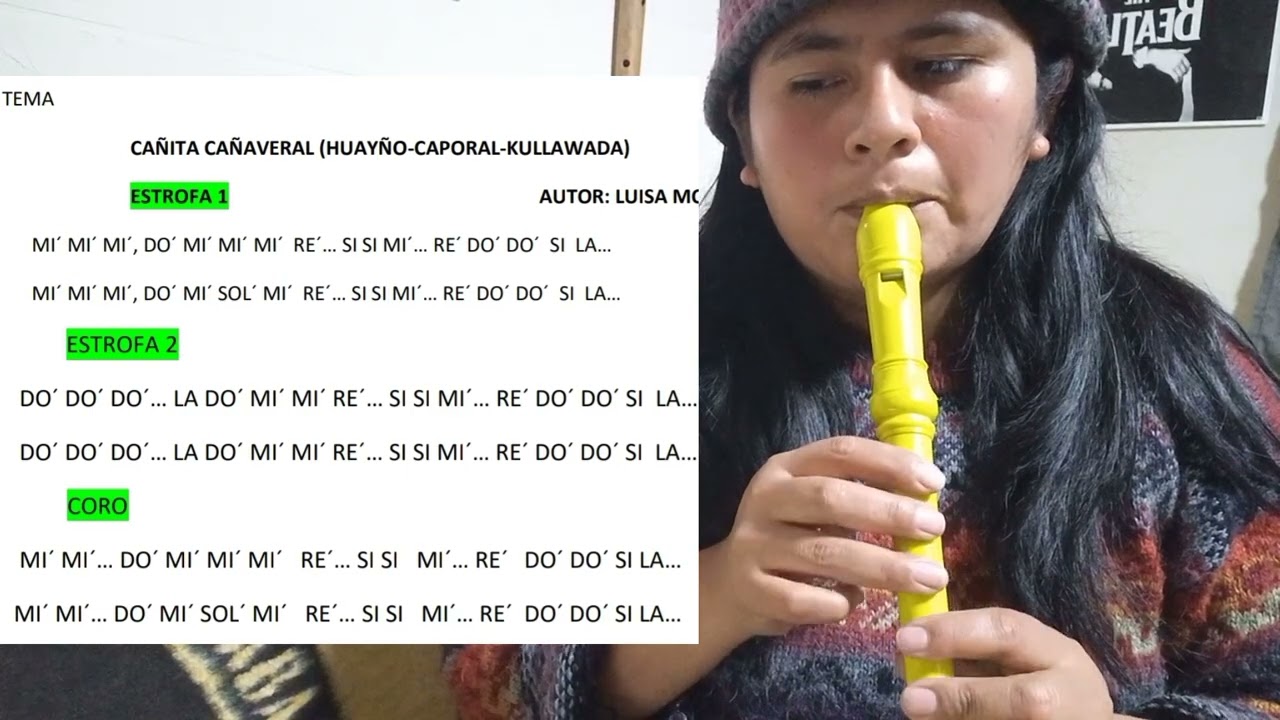 Cañita Cañaveral - Tutorial Flauta - YouTube
