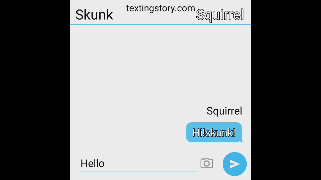 skunk saves squirrel(pango and friends)text story maker version - YouTube