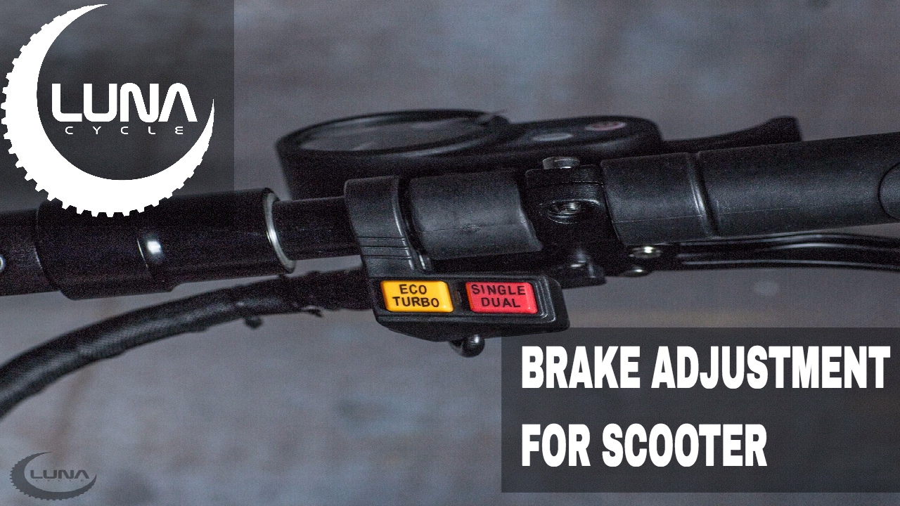 How to adjust the brake on your Luna apocalypse or super scooter - YouTube