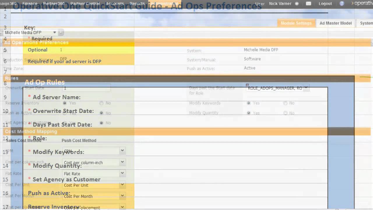 Operative.One Quick Start Guide - Ad Ops Preferences - YouTube