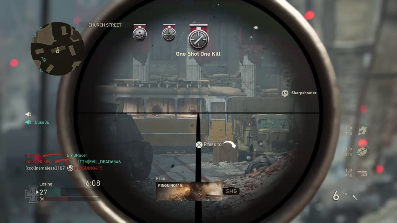 Call of Duty WW2 Sniping game - YouTube