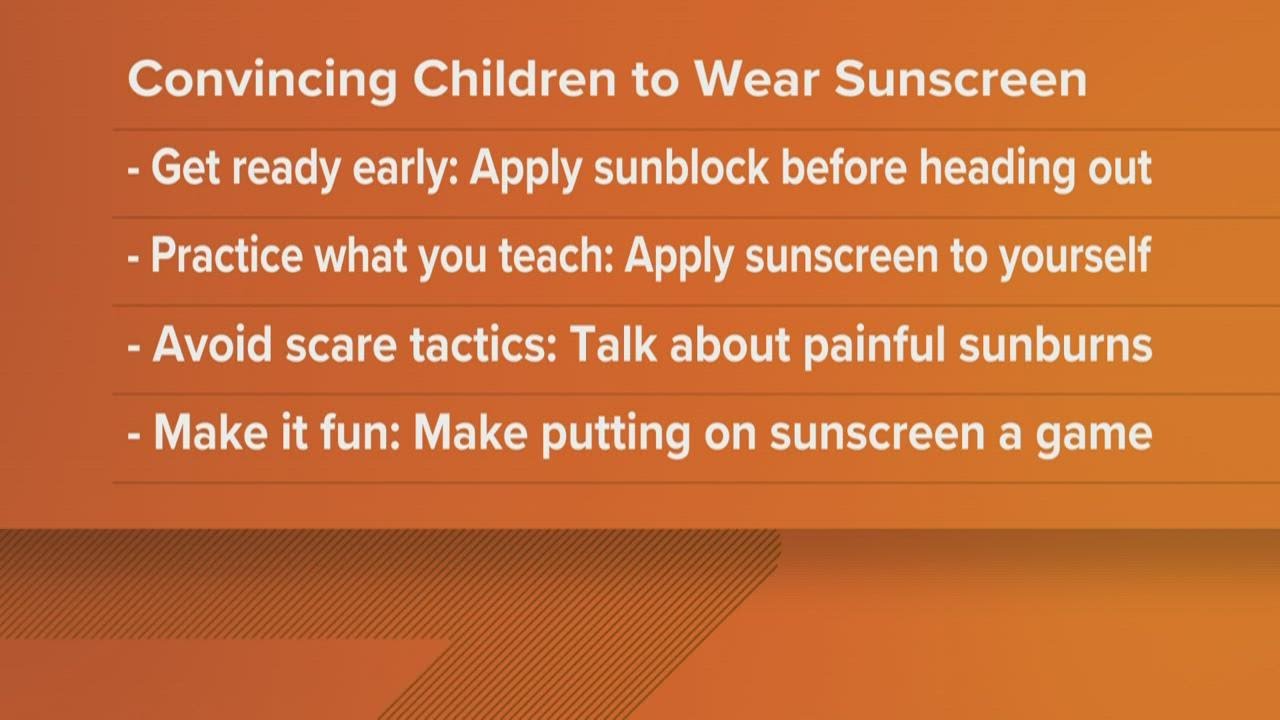 Convincing children to wear sunscreen - YouTube