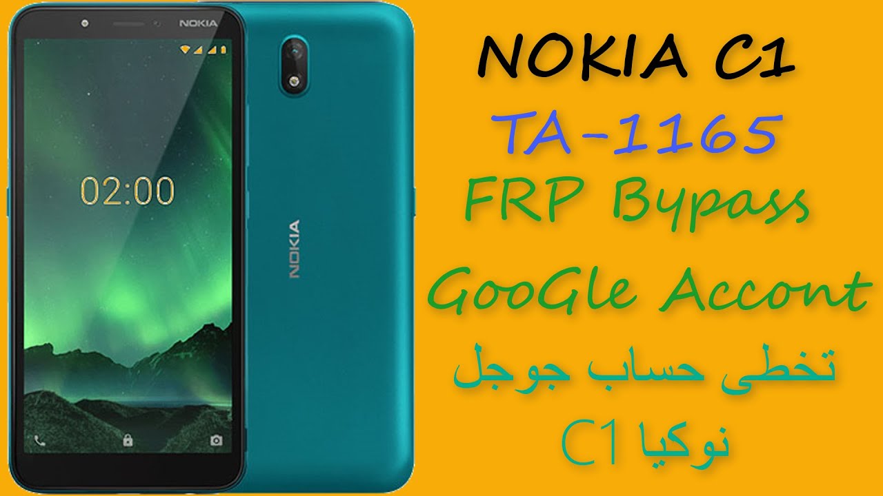 NOKIA C1 TA-1165 FRP Bypass GooGle Accont تخطى حساب جوجل نوكيا C1 - YouTube