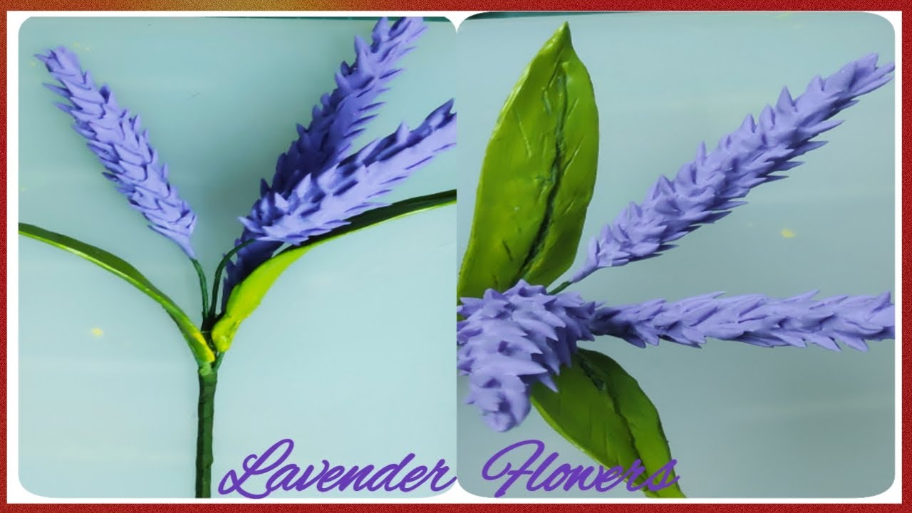 Lavender Flowers With Clay ||Flowers Arrangement ||Beautiful Flowers ...
