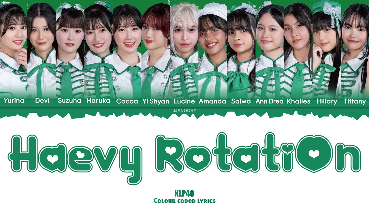 KLP48 - Heavy Rotation Lyrics [Color Coded Malay/Eng] - YouTube