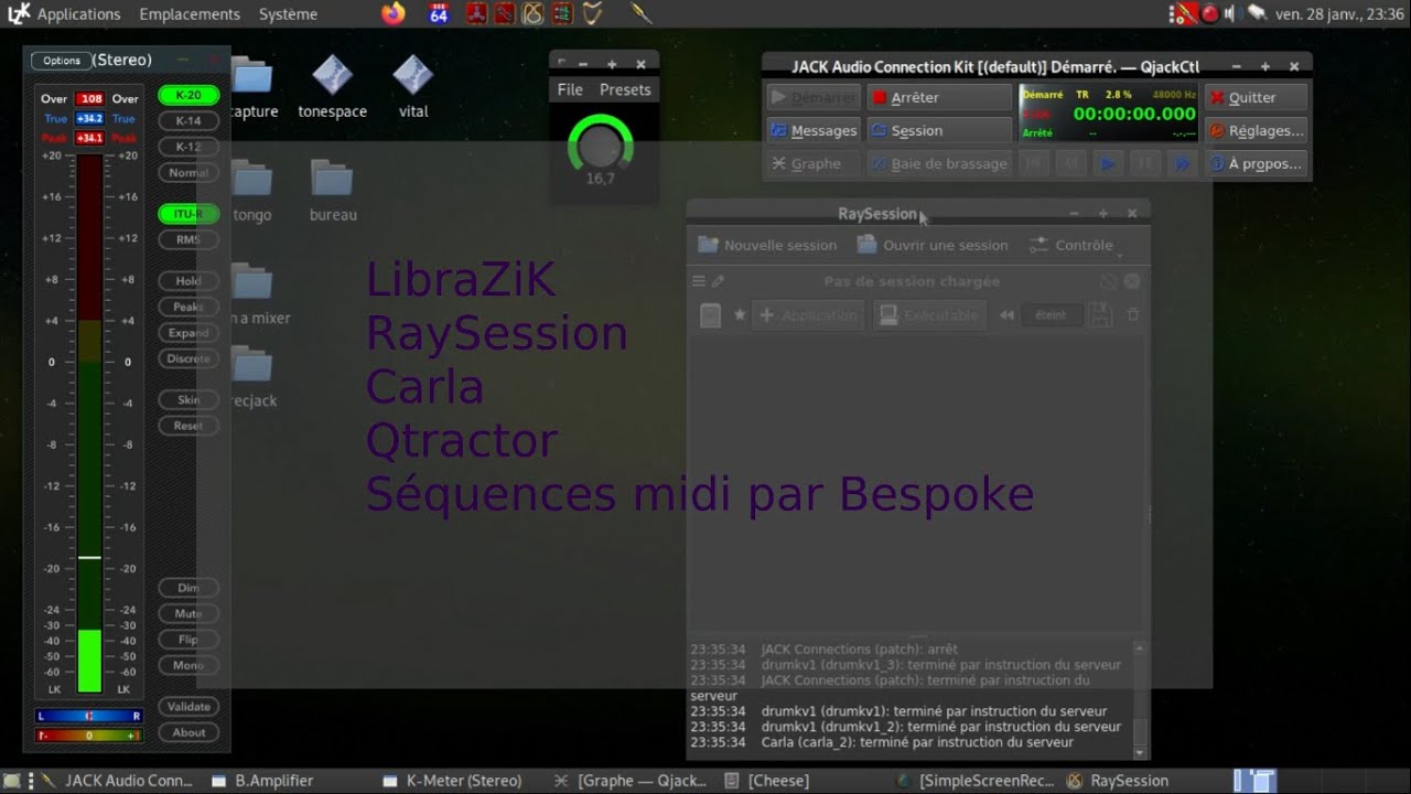 Librazik / RaySession / Carla / Bespoke / explication du setup - YouTube