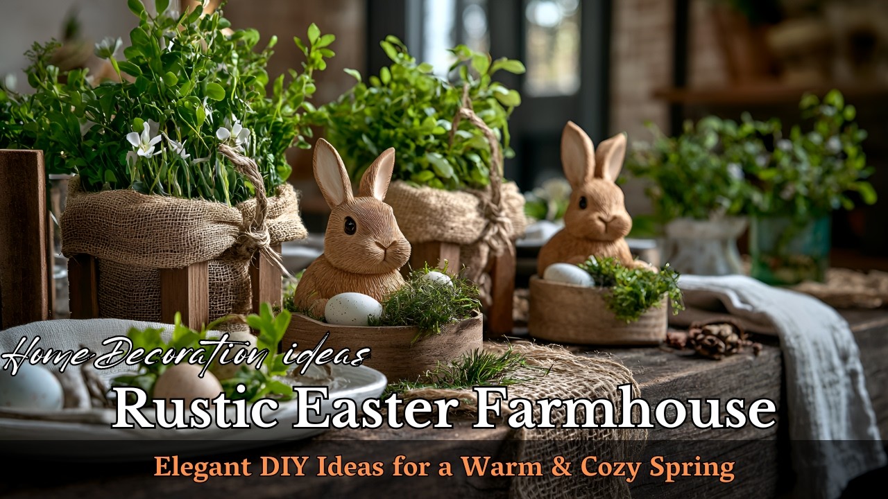 Timeless Easter Elegance: Rustic Farmhouse Decor for a Cozy Spring Vibe ...