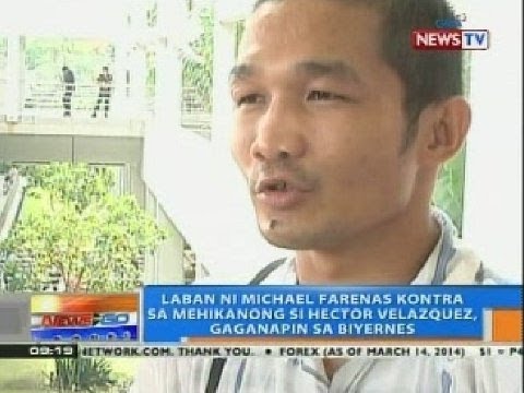 Laban ni Michael Farenas kontra sa mehikanong si Hector Velazquez ...