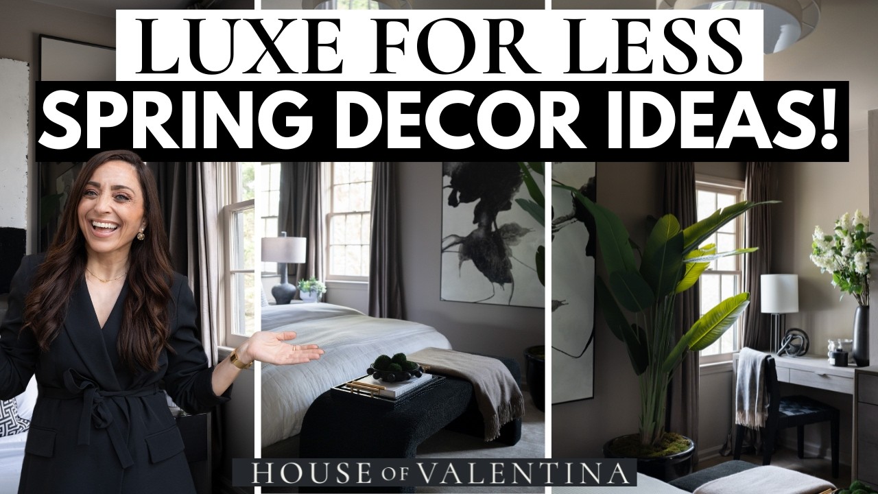 Spring Bedroom Tour Loaded with Luxe for Less Decor Ideas! - YouTube