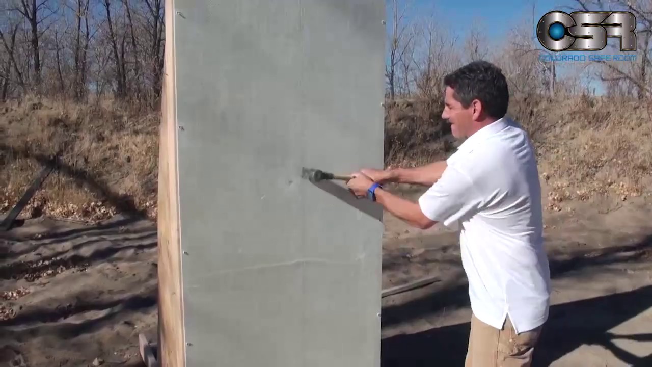 Ballistic panel testing - Colorado Safe Room - YouTube