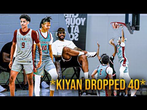 He's the BEST 6'5 PG Since Curry! Kiyan Anthony 40 Ball @ Peach Jam 😈
