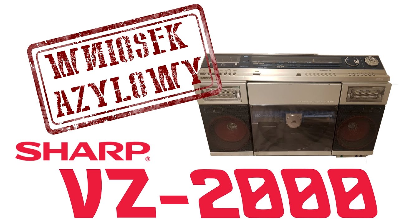 Sharp VZ 2000 - i pionowy dwustronny gramofon w przenośnym boomboxie ...