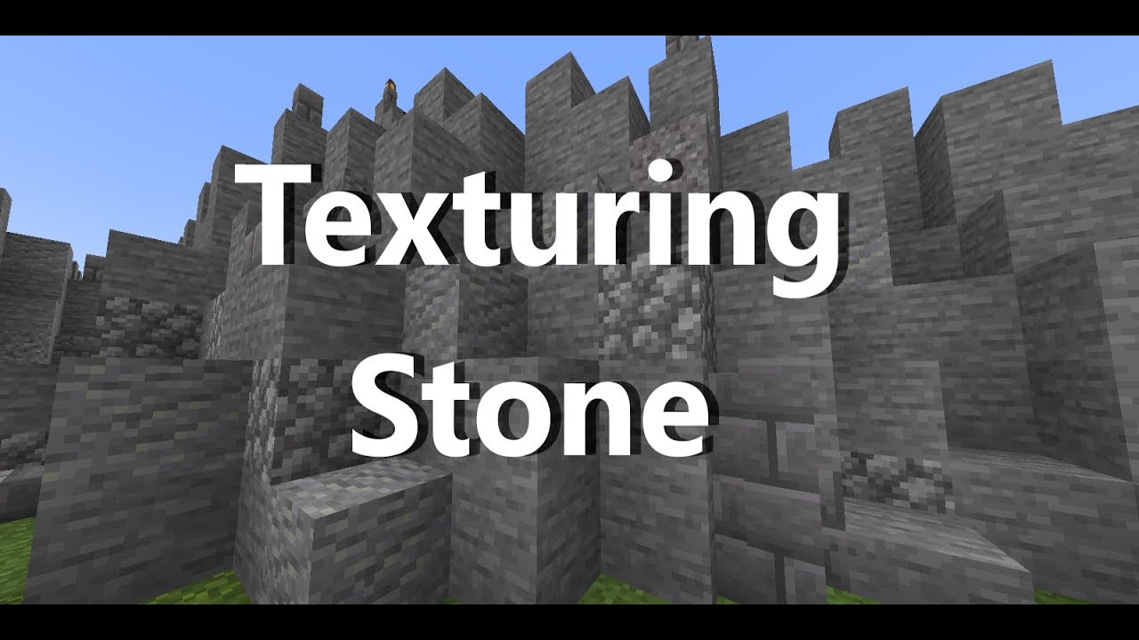 How to Add Texture to Stone in Minecraft - YouTube