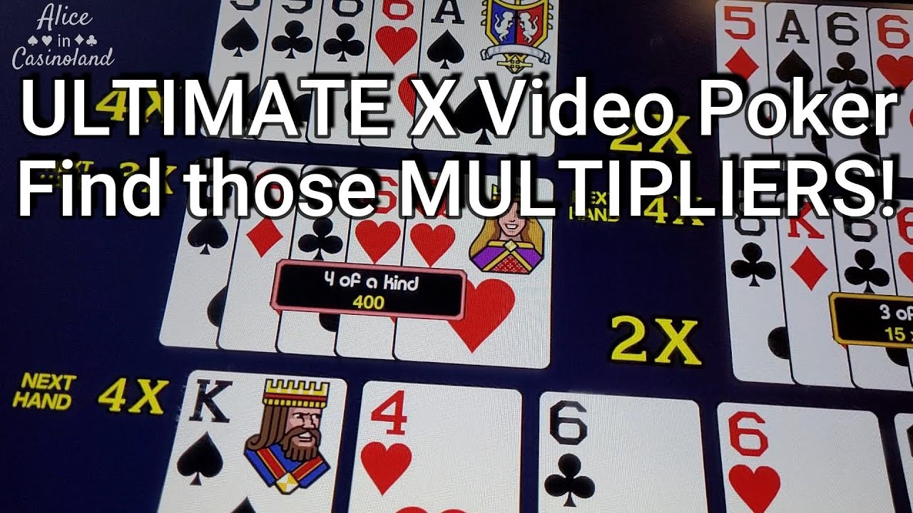 ULTIMATE X Video Poker at Aria, Las Vegas! Let's find those MULTIPLIERS! - YouTube