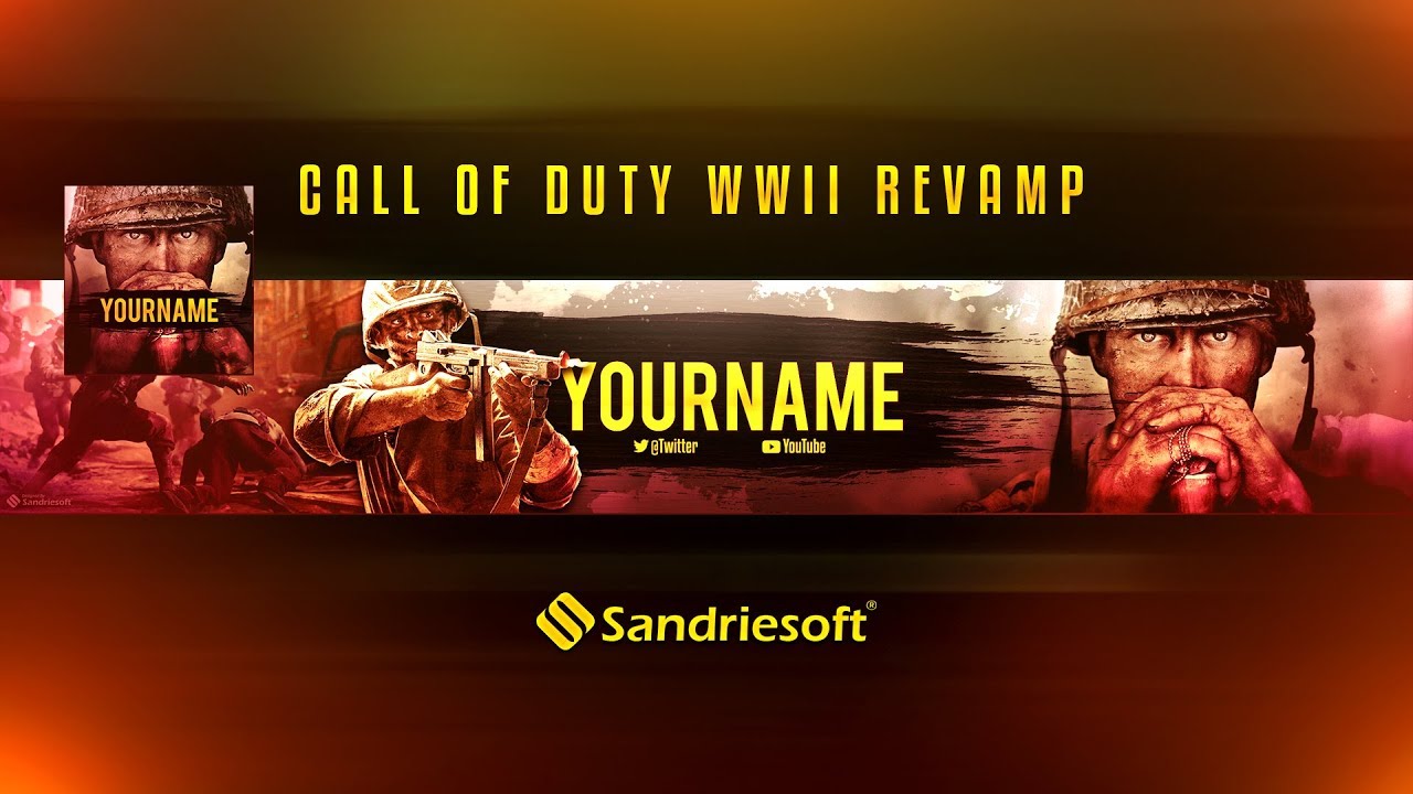 Free Photoshop Revamp | Call of Duty World War 2 YouTube Revamp ...