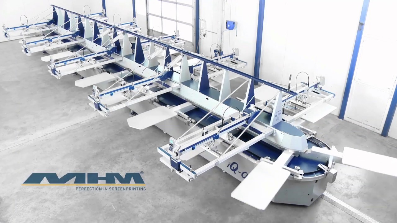 MHM IQ Oval Compact Automatic Screen Printing - YouTube
