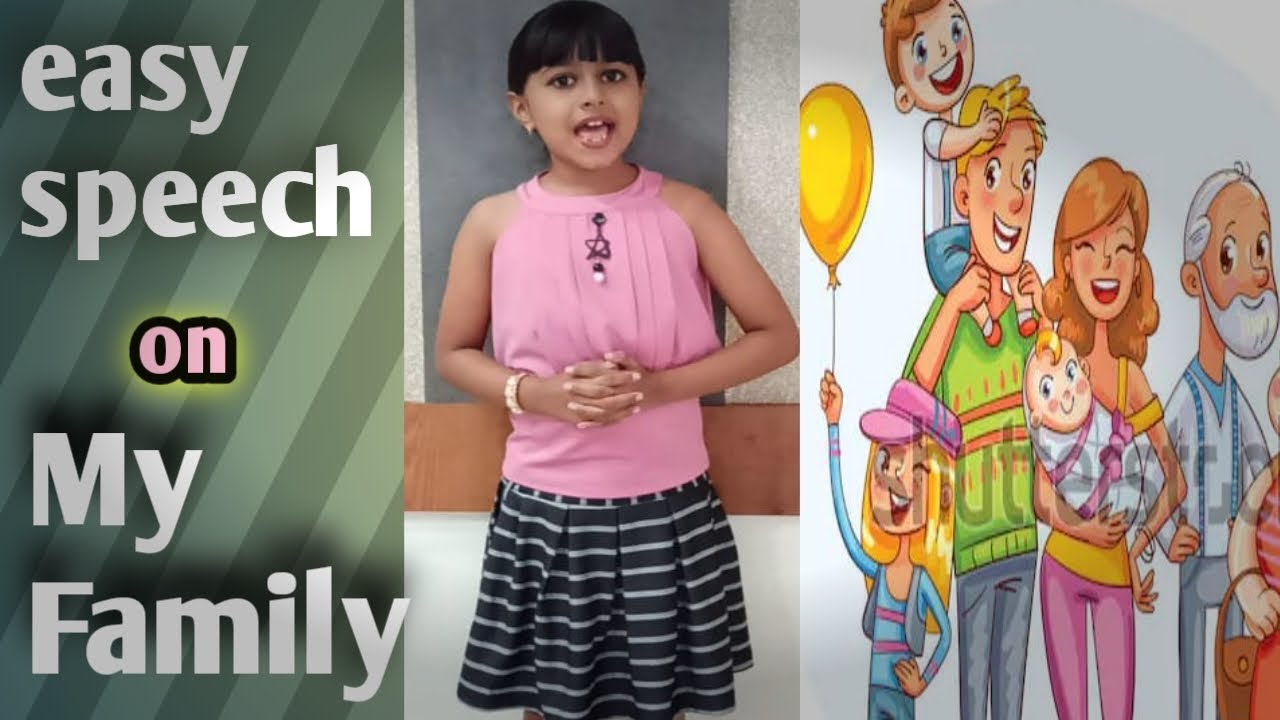 Easy lines On My Family In English ll Speech On My Family For children ...